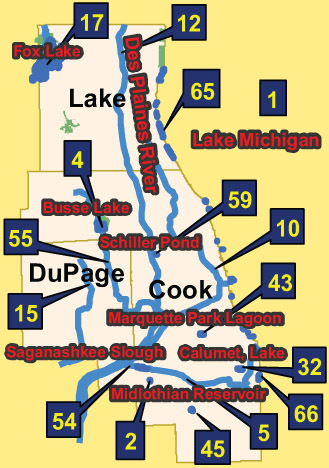 Illinois Fish Advisory Map